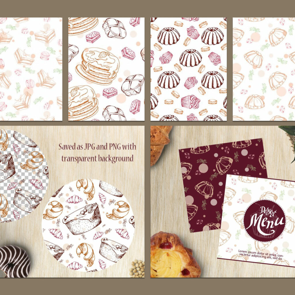 10 Seamless Sweet Patterns – MasterBundles