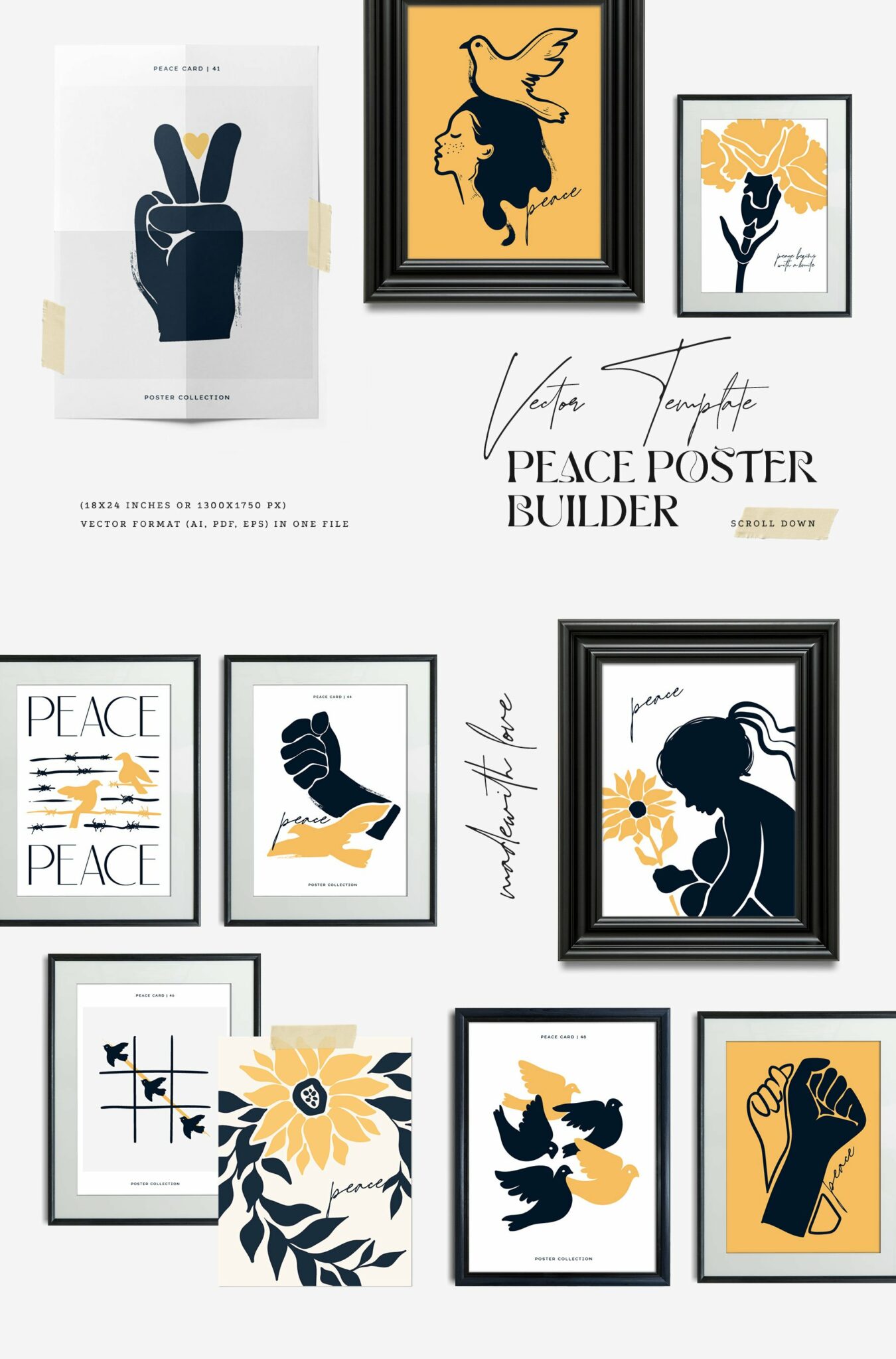 Peace Poster Builder – MasterBundles