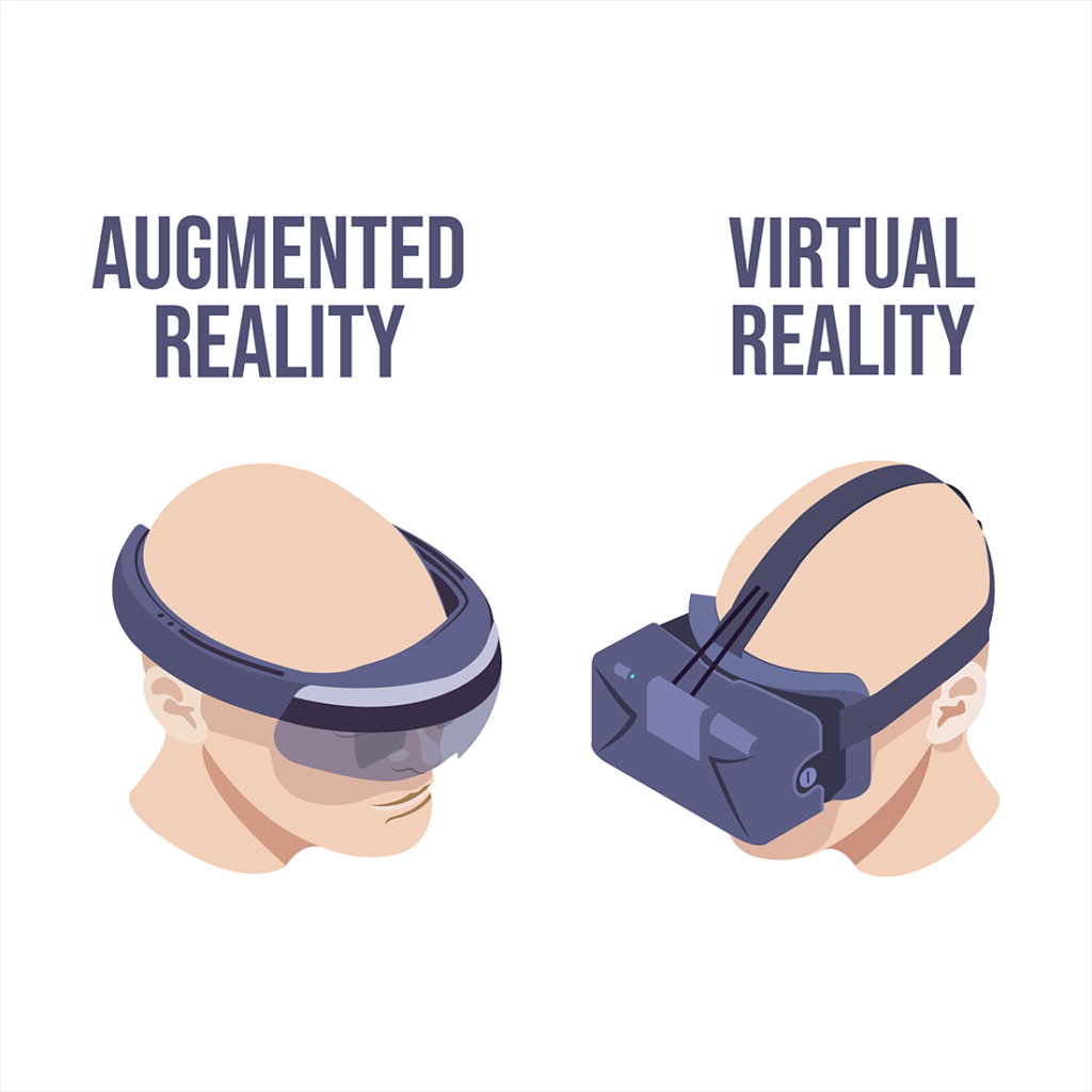 Augmented and Virtual Reality Vector Avatars Illustration - MasterBundles