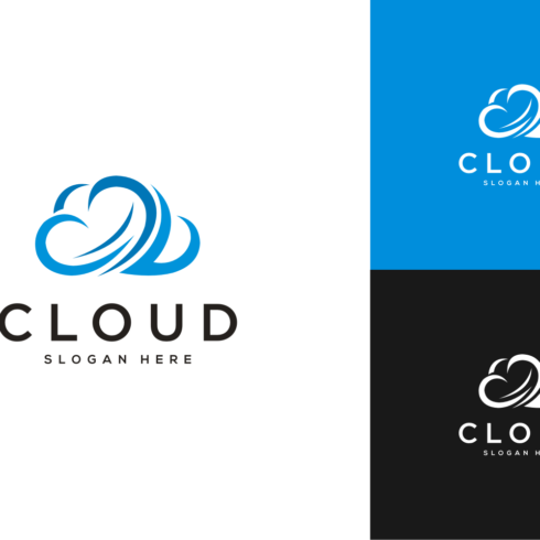 abstract cloud logo vector design template | MasterBundles