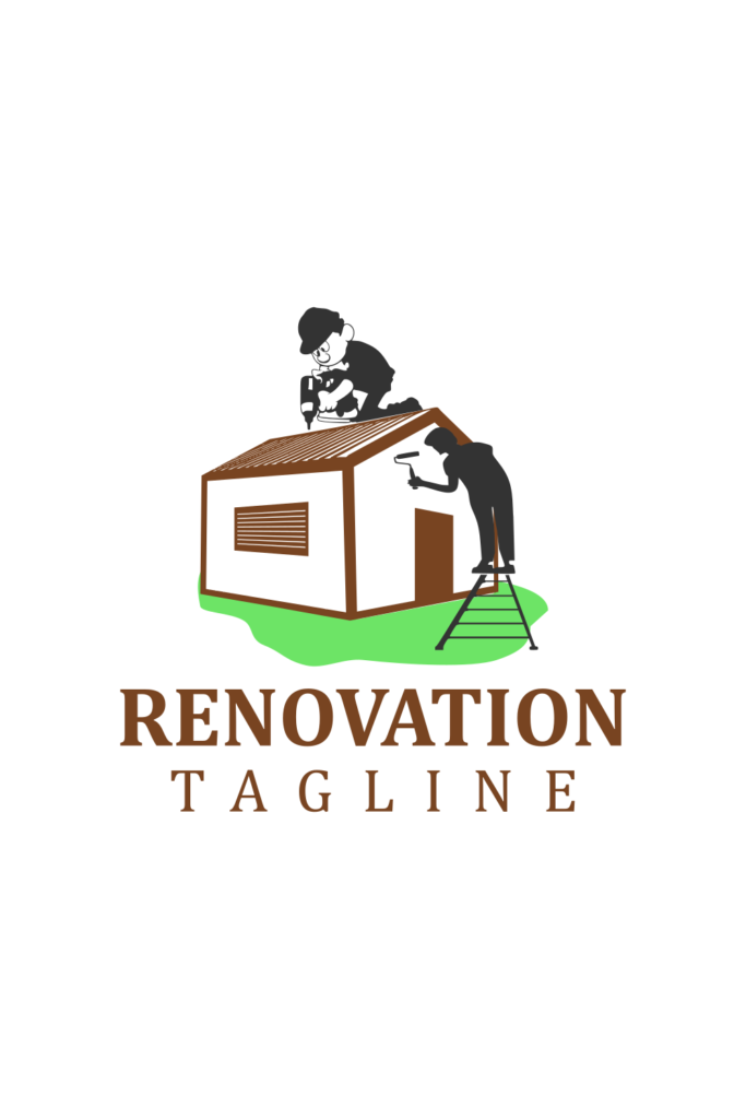 Modern Renovation Custom Logo Design Template - MasterBundles