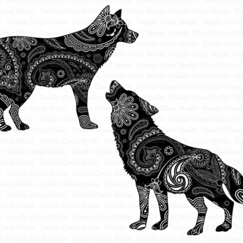 Mandala Wolf SVG, Howling Wolf Mandala SVG Files | Master Bundles