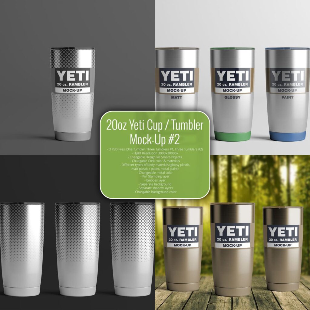 10oz. Yeti Cup / Tumbler Mock-Up – MasterBundles