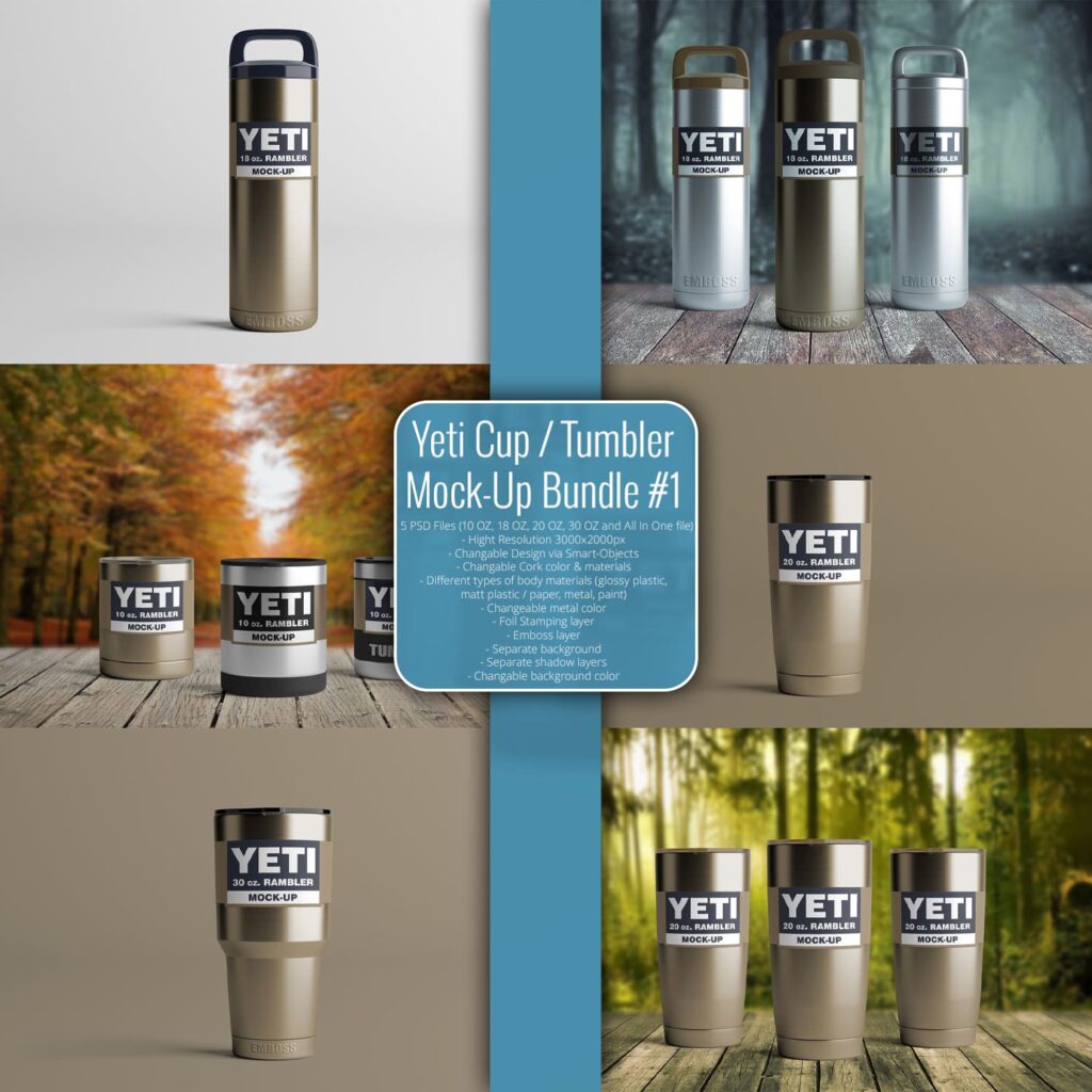 [-50%] Yeti Cup Mock-Up Bundle #1 – MasterBundles
