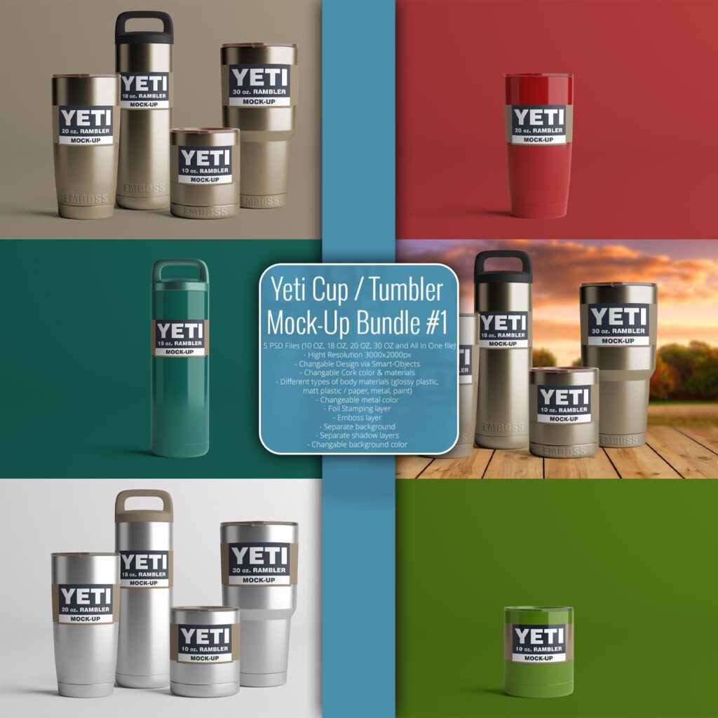 [-50%] Yeti Cup Mock-Up Bundle #1 – MasterBundles