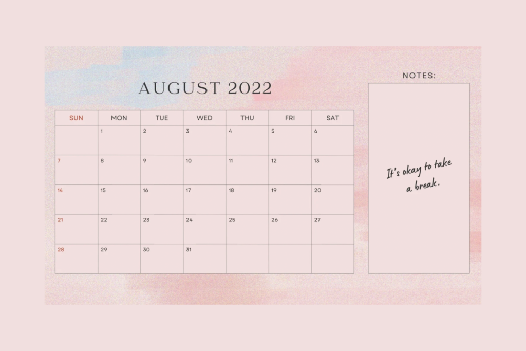 40+ Free Printable August Calendars 2022