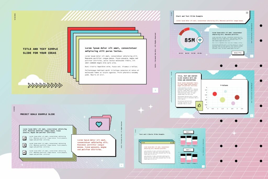 Retro UI Gamer - PowerPoint Template – MasterBundles