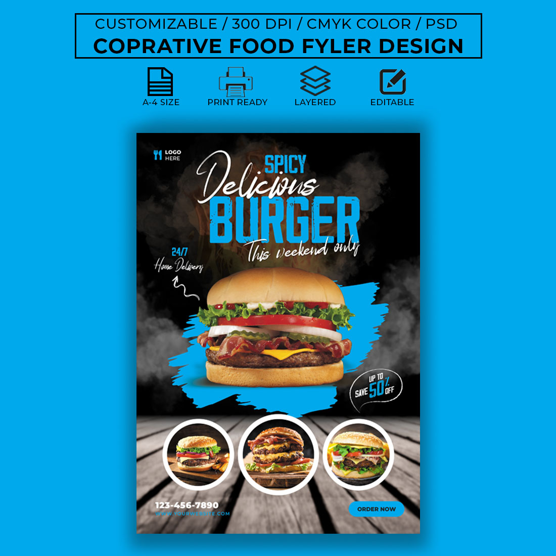 Food Menu Flyer - MasterBundles