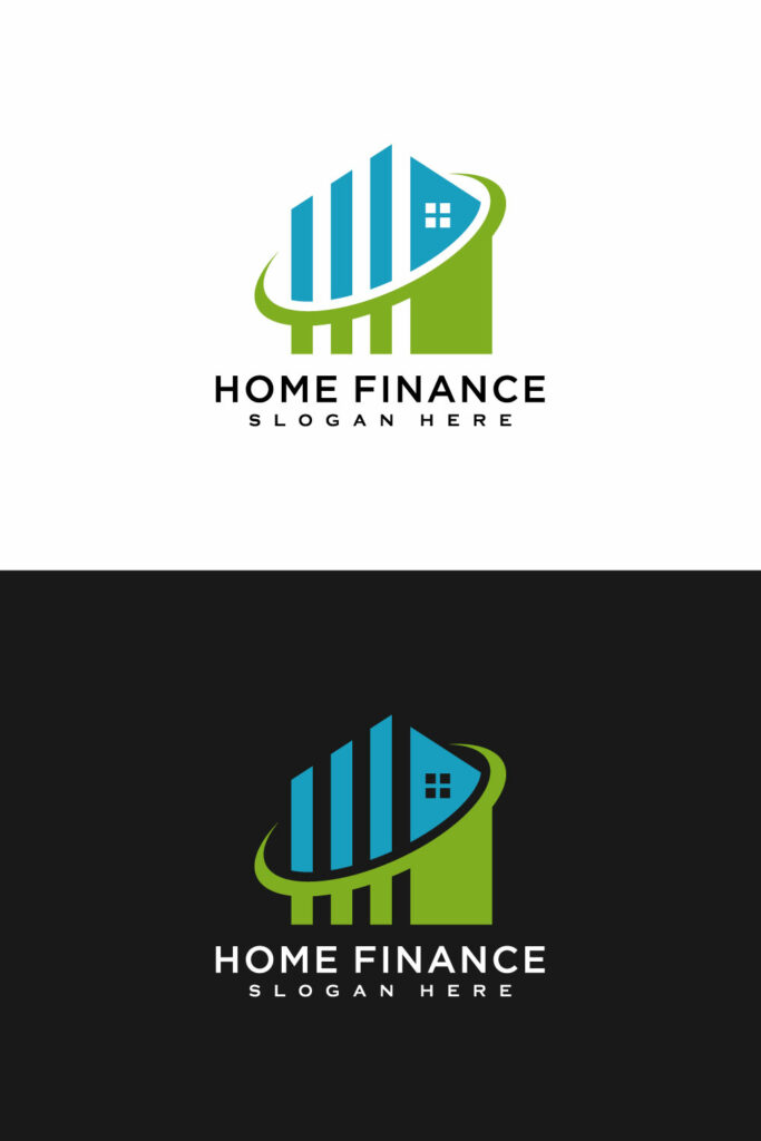 house and business finance logo design vector - MasterBundles