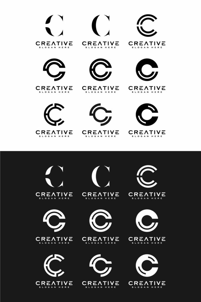 Set of initial letter C logo design template. - MasterBundles