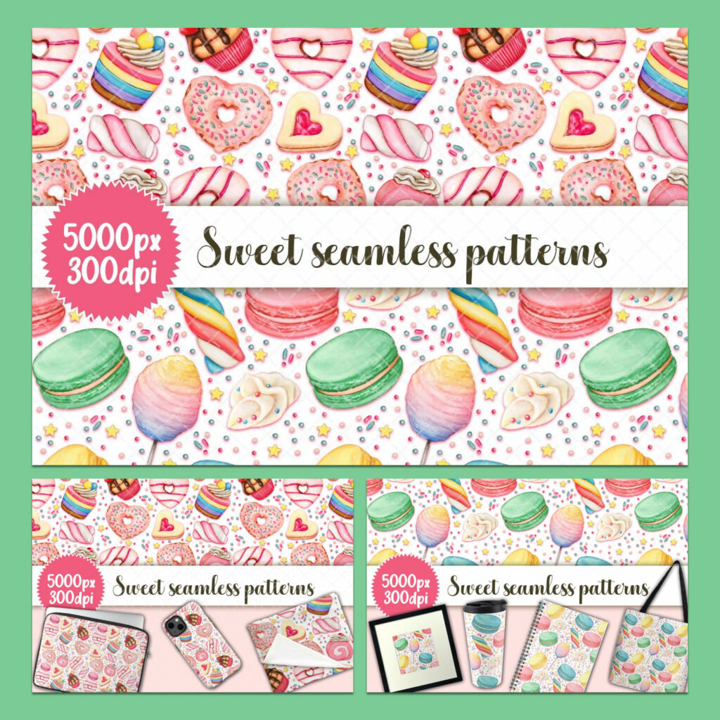 2 Candies and Treats Patterns – MasterBundles
