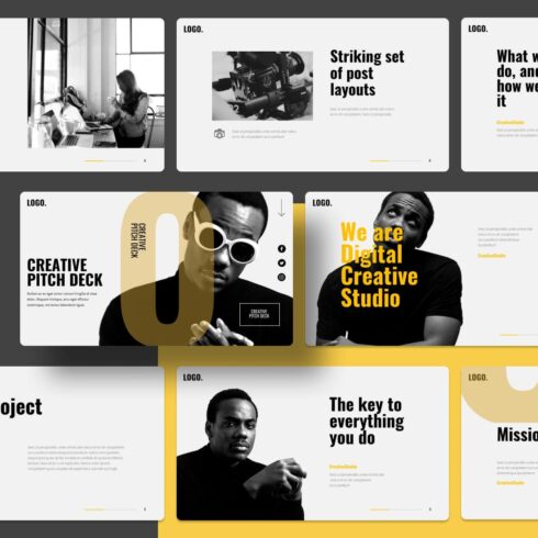 Creative Pitch Deck Presentation Template – MasterBundles