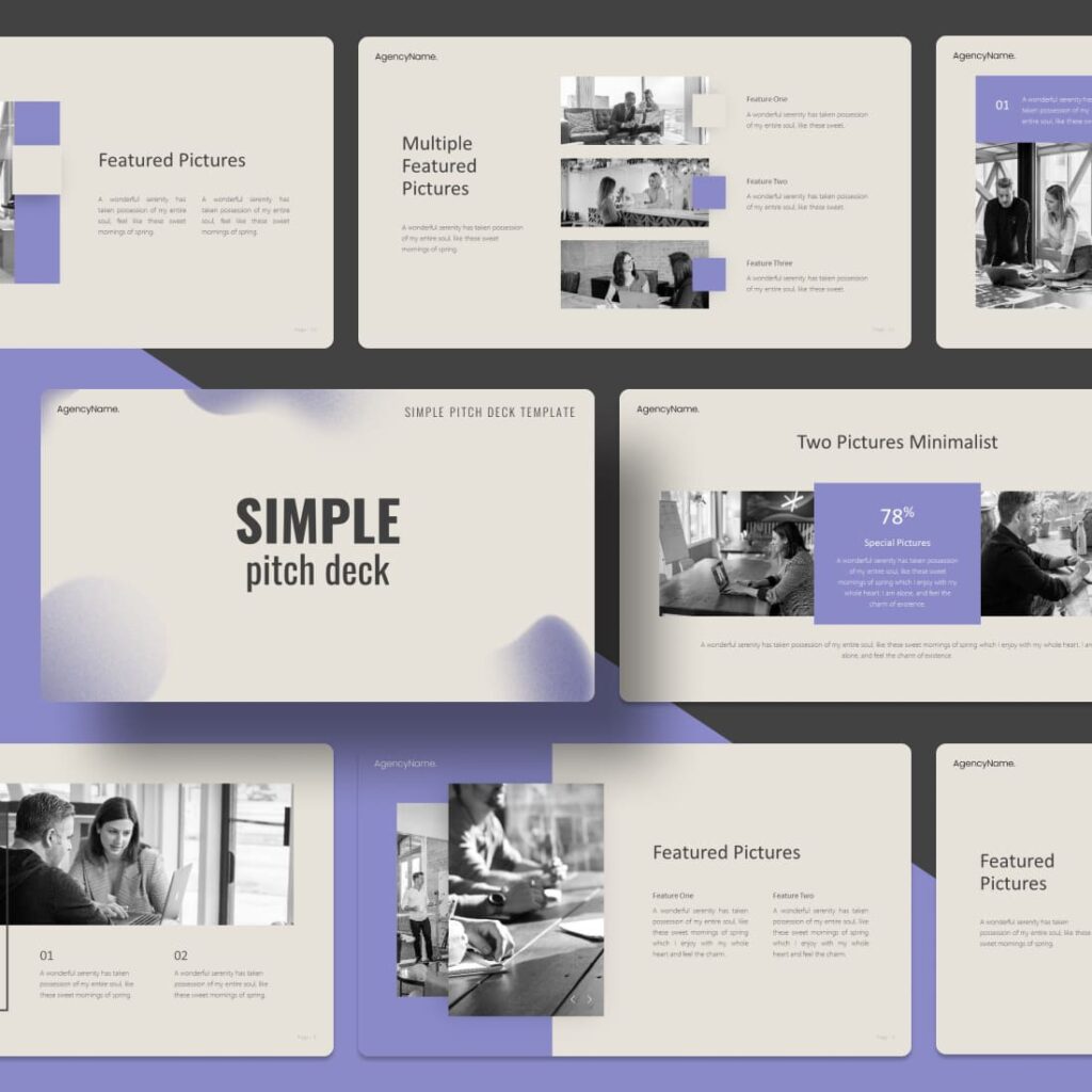 Simple Pitch Deck Powerpoint Template – MasterBundles