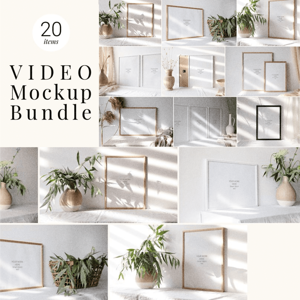 20 Video Mockup Bundle, Frame Video – MasterBundles