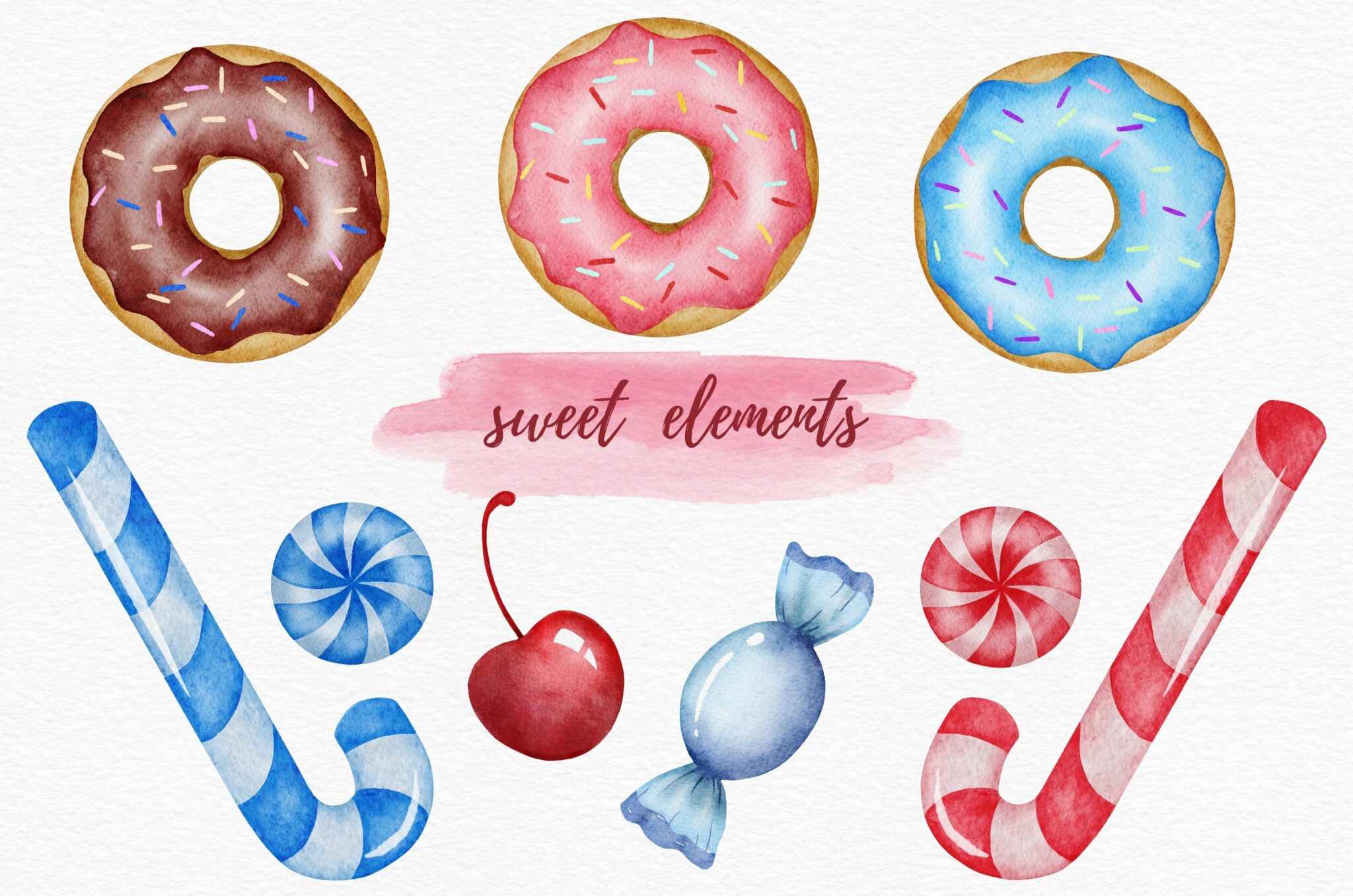 Sweet Watercolor Clipart – MasterBundles