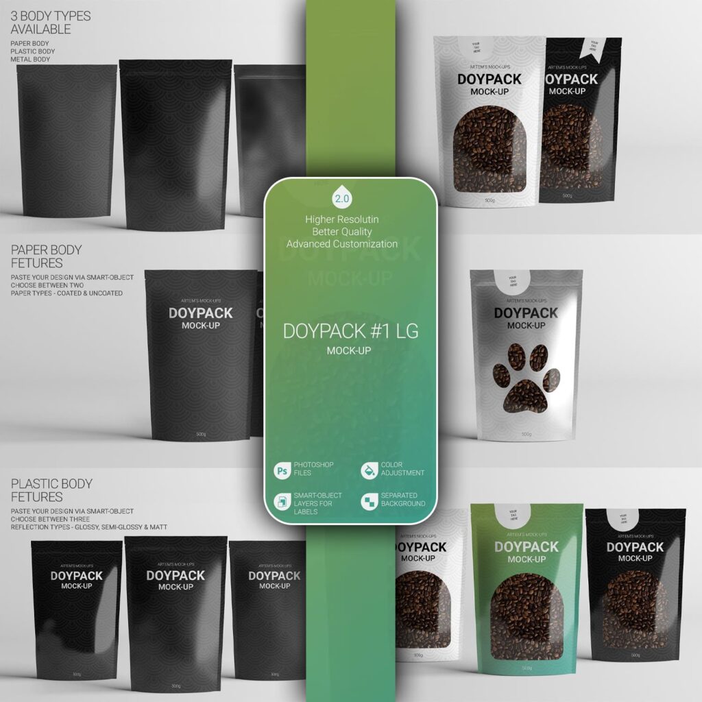 7+ Doypack Mockup Templates for 2026 - MasterBundles