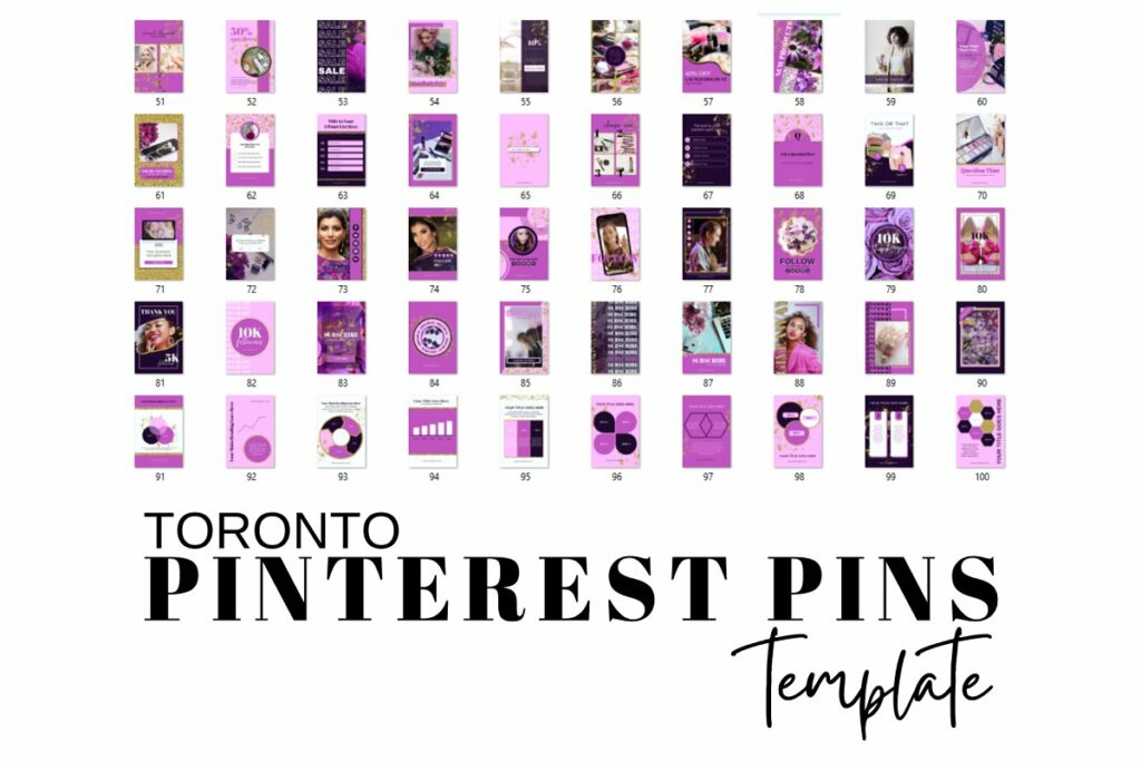 Pinterest Pins Canva Templates – MasterBundles