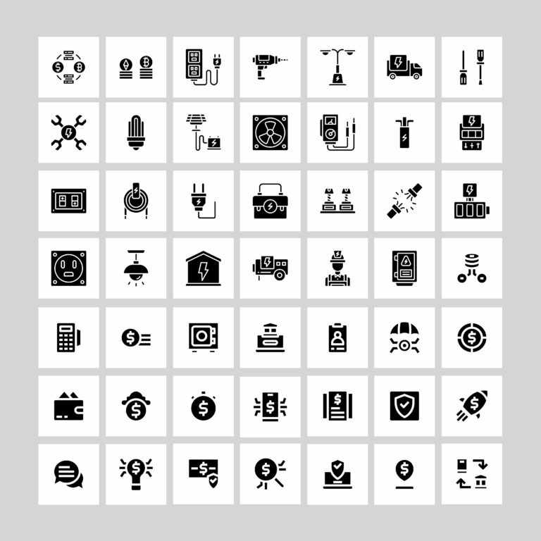 350+ Awesome Solid Vector Icons - MasterBundles