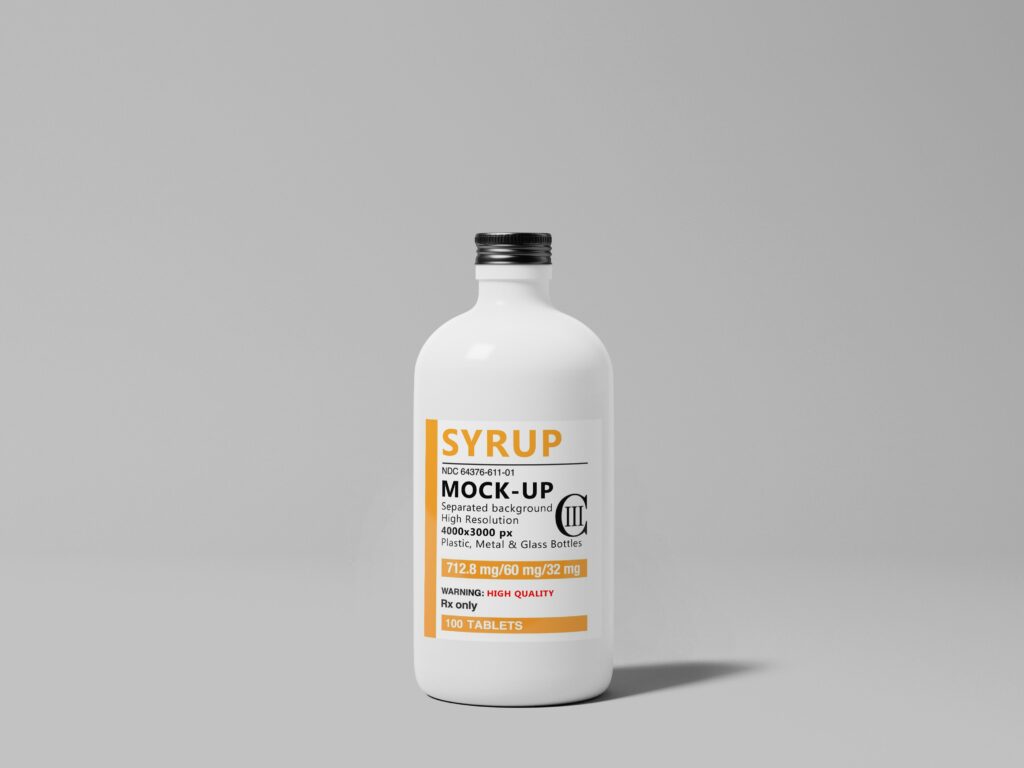 Syrup Bottle Mock-Up – MasterBundles