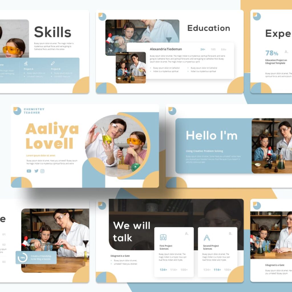 Chemistry Teacher Google Slides Theme – MasterBundles