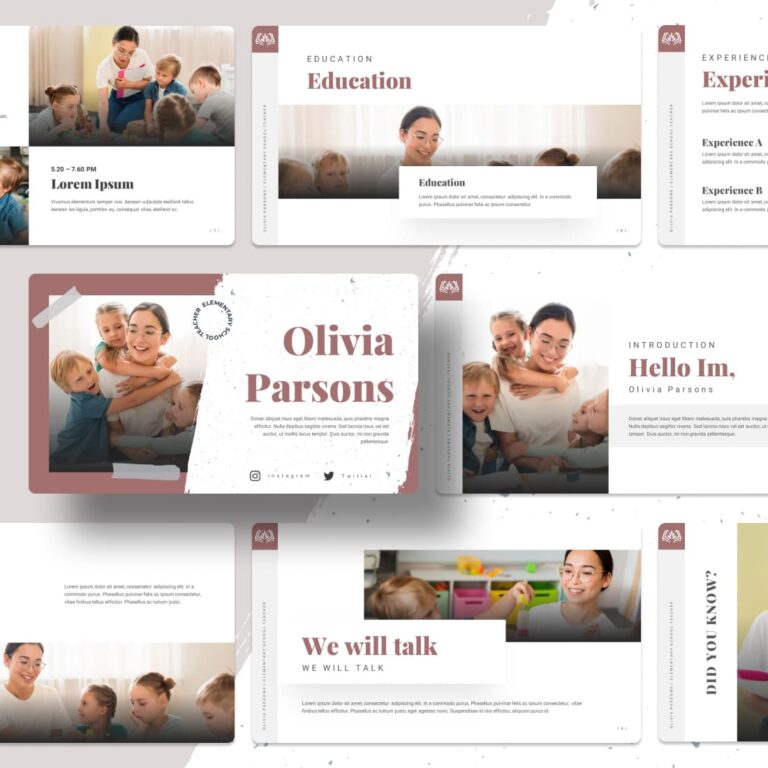 Elementary School Teacher Google Slides Theme – MasterBundles