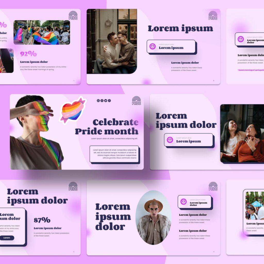 Pride Month Presentation Template – MasterBundles