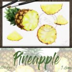 Pineapple Watercolor Clip Art – MasterBundles