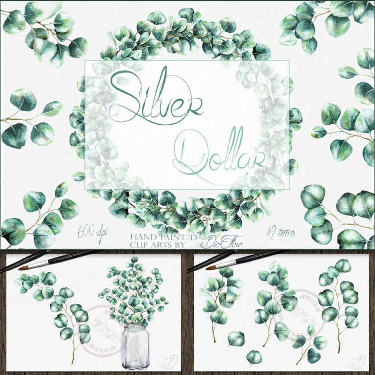 Silver Dollar Eucalyptus – MasterBundles