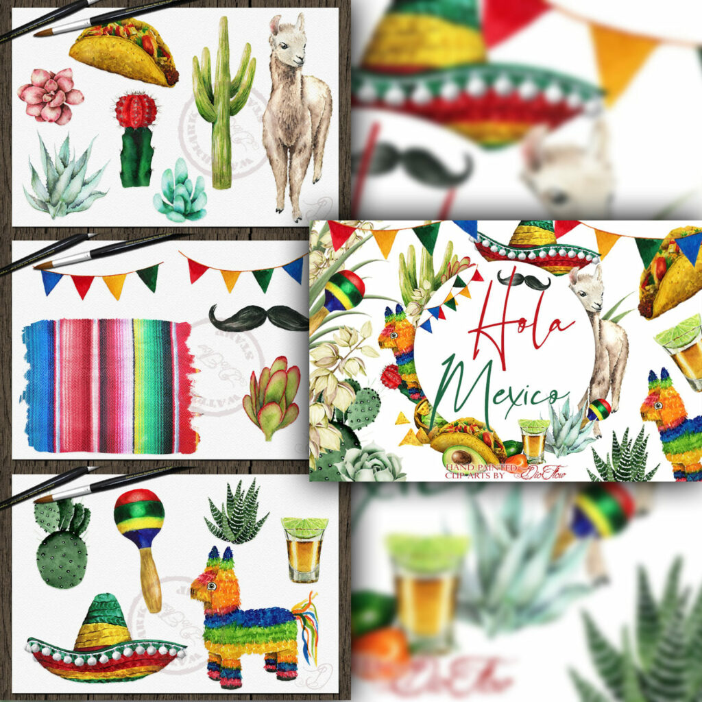 Mexico Watercolor Illustration – MasterBundles