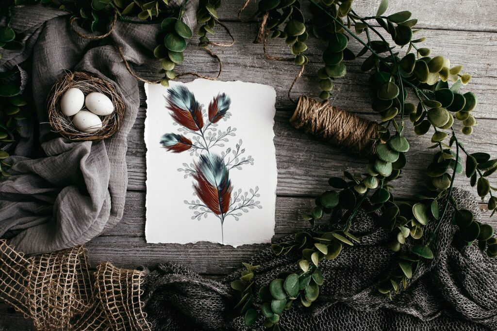 Bohemian Mood Vector Feathers Set – MasterBundles