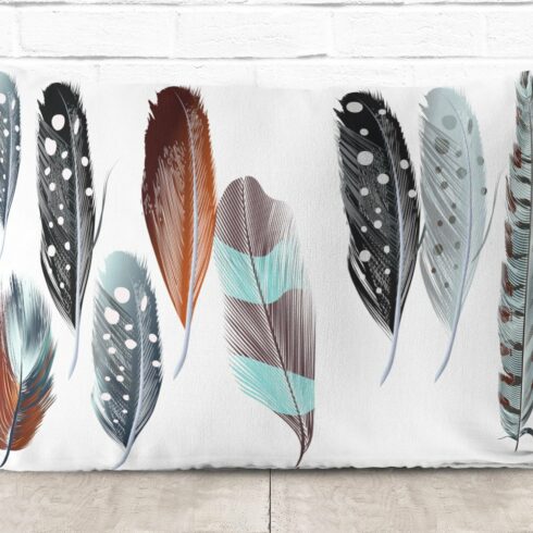 Bohemian Mood Vector Feathers Set | Master Bundles