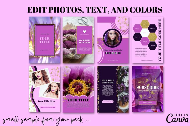 Pinterest Pins Canva Templates – MasterBundles