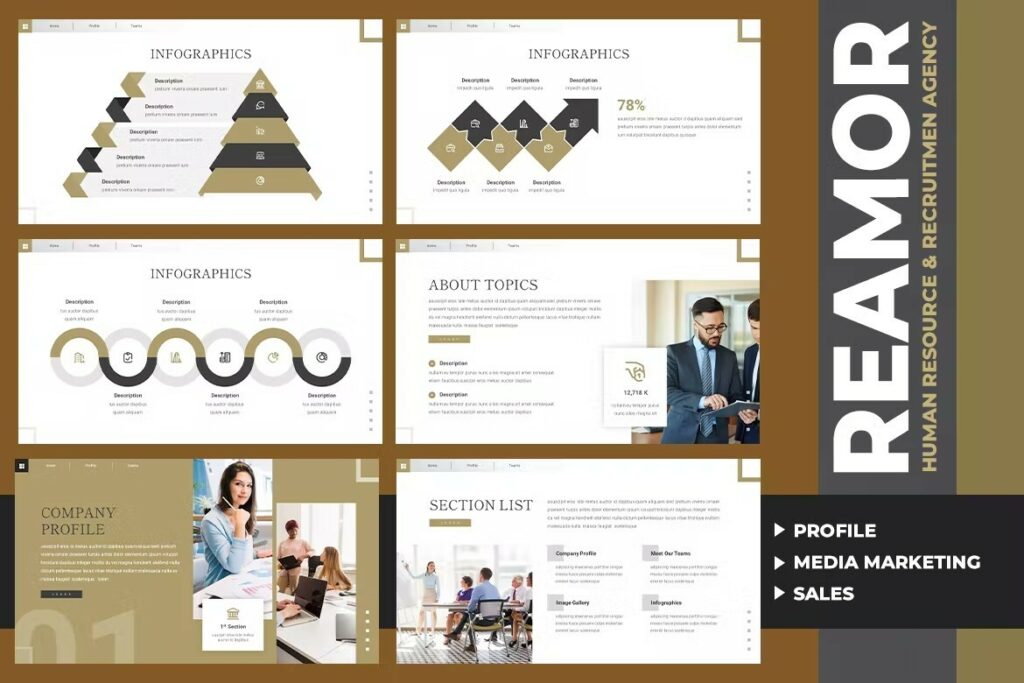 Reamor - Human Resource & Recruitment Presentation – MasterBundles