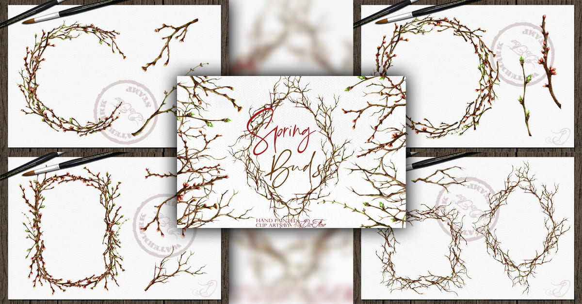 Spring Buds Illustration – MasterBundles