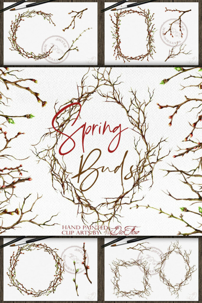 Spring Buds Illustration – MasterBundles