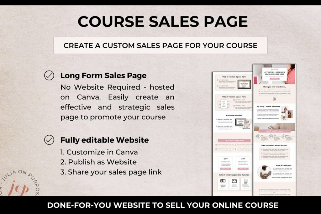 Course Creator Canva Template Bundle – MasterBundles