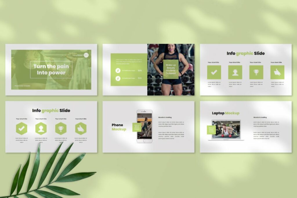 Fitness & Gym Presentation Template – MasterBundles