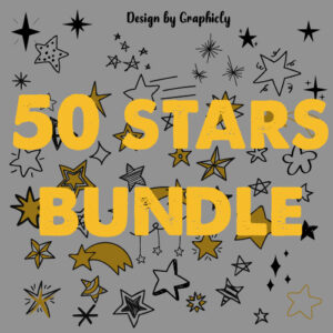 50 Star Clipart Instant Download SVG PNG EPS AI - MasterBundles