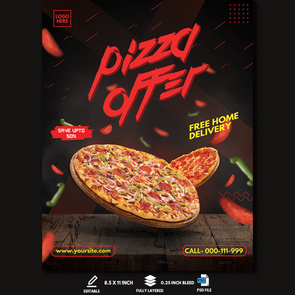 Pizza Flyer Template - MasterBundles