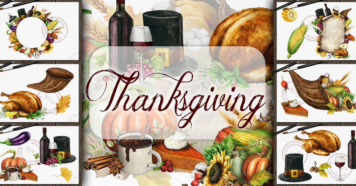 Thanksgiving Illustration – MasterBundles