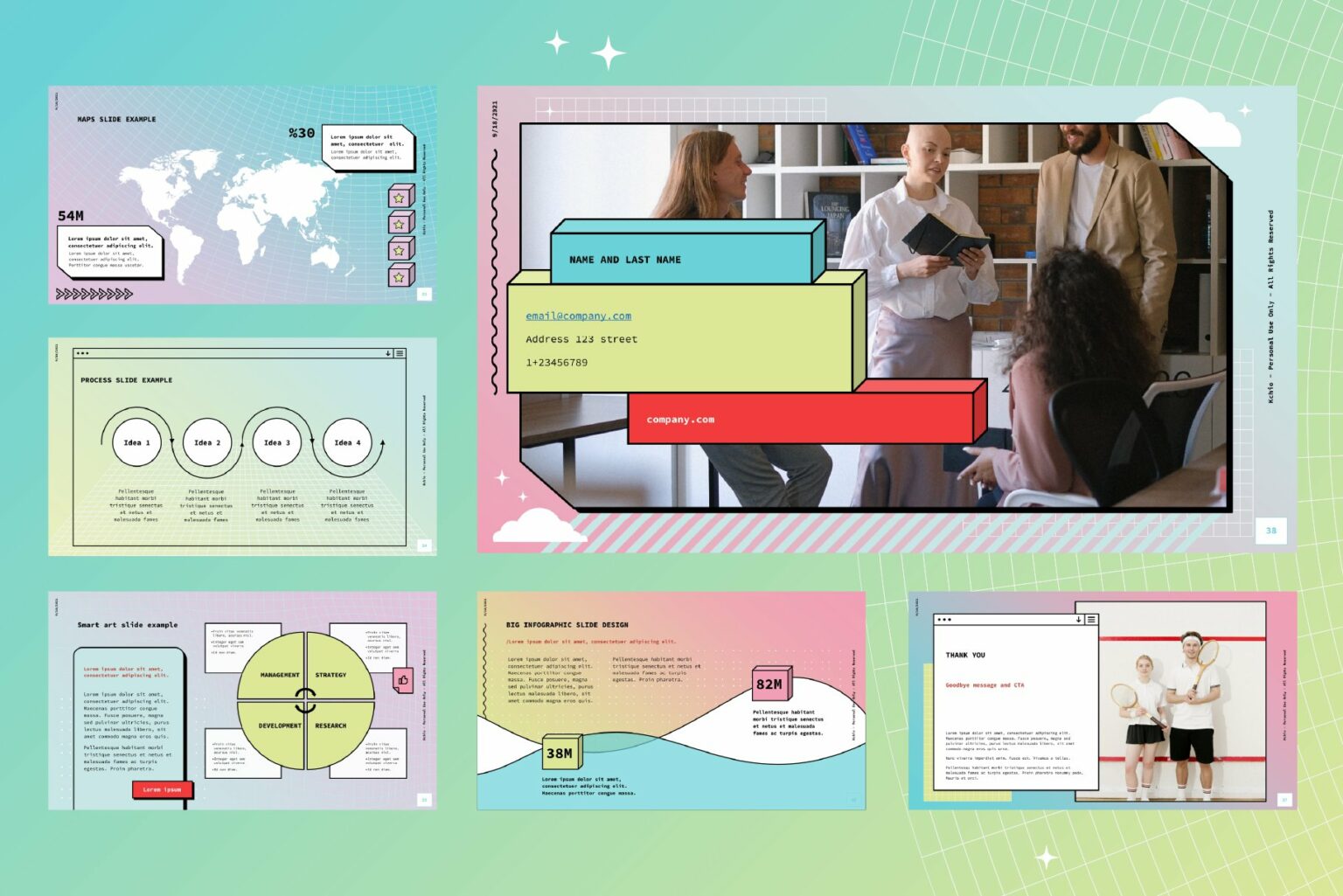 Retro UI Gamer - PowerPoint Template – MasterBundles