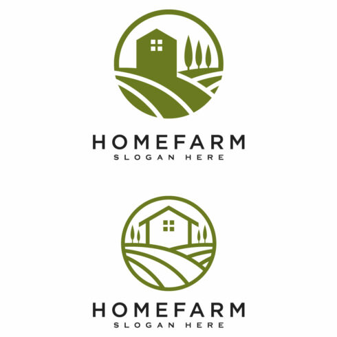 set of home farm logo vector design | MasterBundles