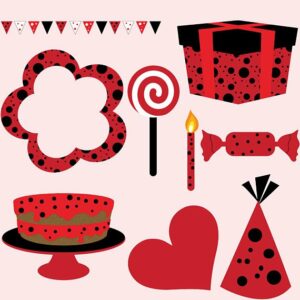 Red Ladybug Clipart | Master Bundles