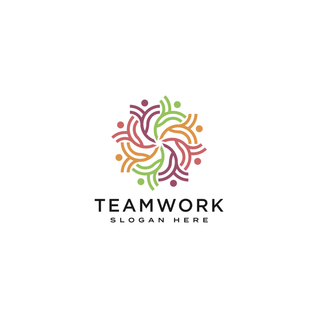 teamwork people community logo design - MasterBundles