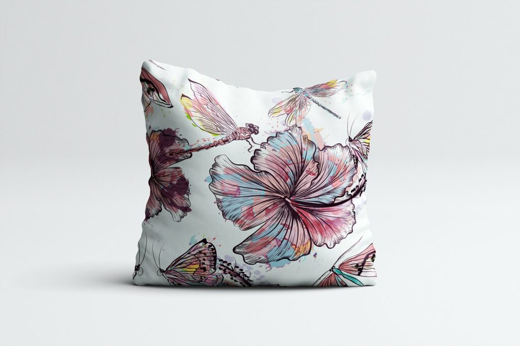 Seamless Vector Hibiscus Pattern – MasterBundles