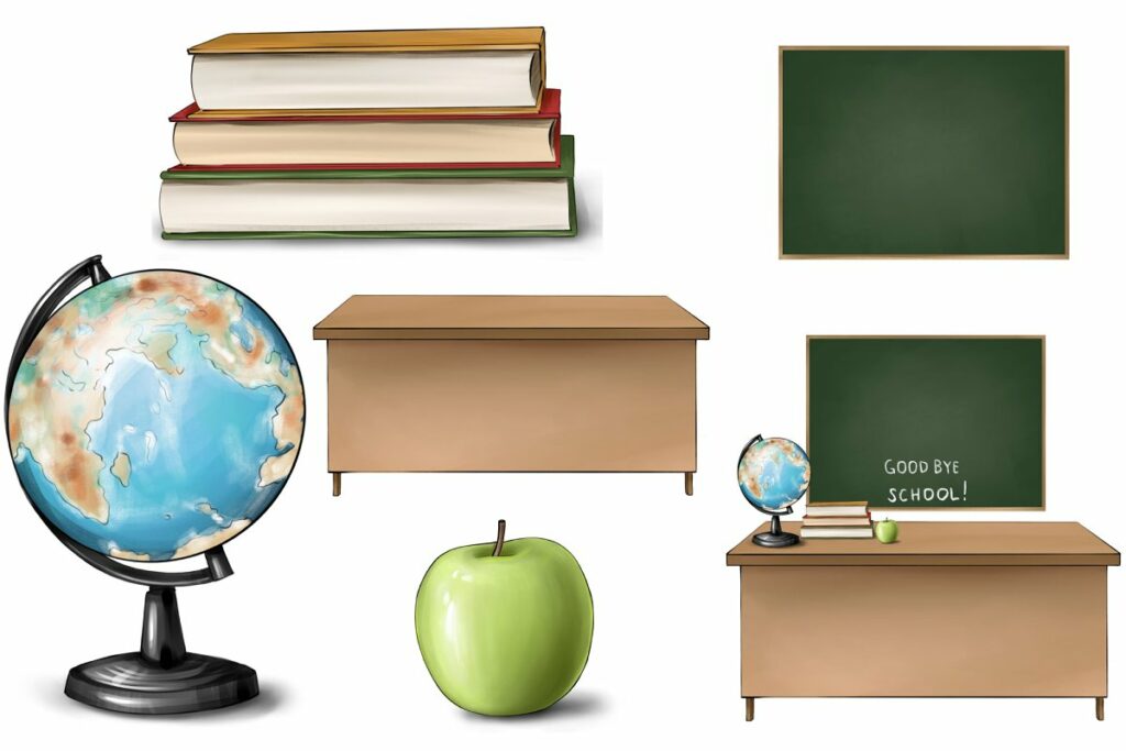 School Clipart, Teacher's Clipart – MasterBundles