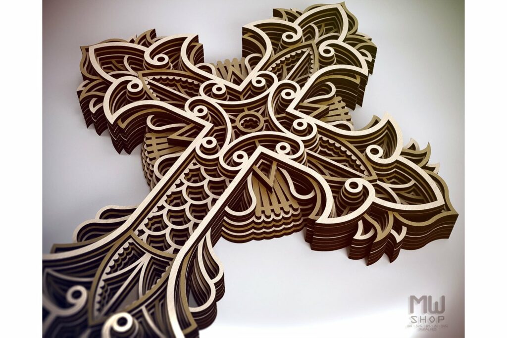 Christian Cross, Laser cut Cross, Cricut Cross SVG – MasterBundles