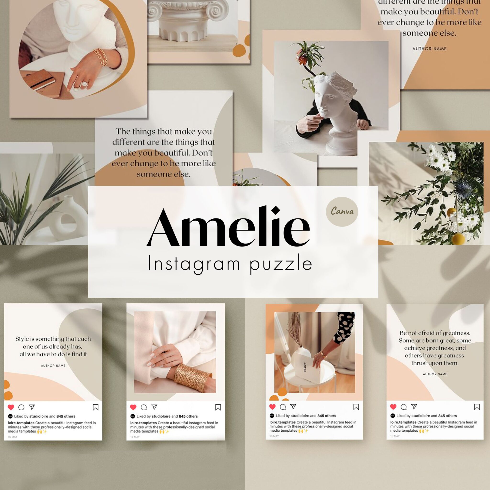 Silvia Instagram Puzzle | CANVA – MasterBundles