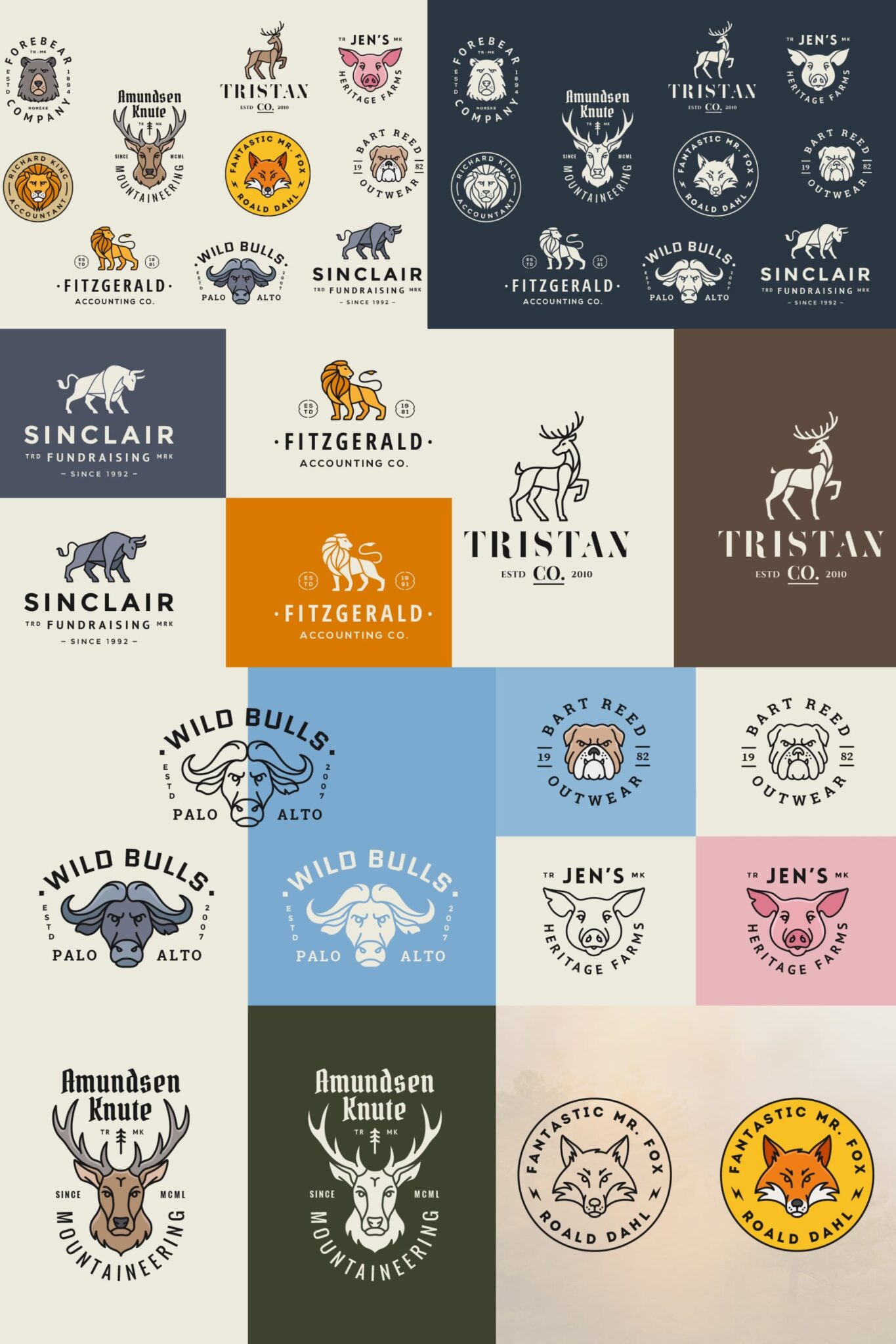 Animal Logo Badge Templates – MasterBundles