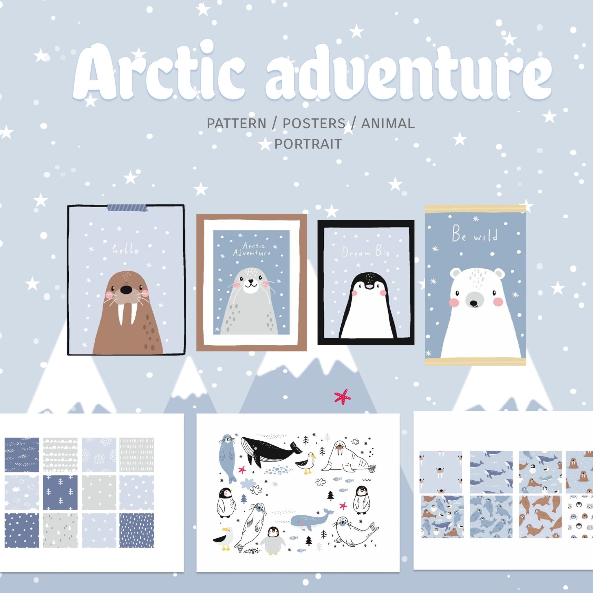 Artic Animals Clip Arts – MasterBundles